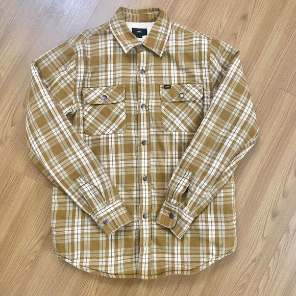 Obey | Jackets & Coats | Obey Mens Sherpa Lined Flannel Jacket Work ...